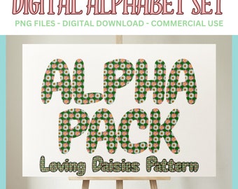 Paint Spill Digital Alphabet Set, Printable PNG Alpha Pack Design ...