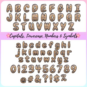 Weathered Wood Digital Alphabet Set, Printable PNG Alpha Pack Design ...