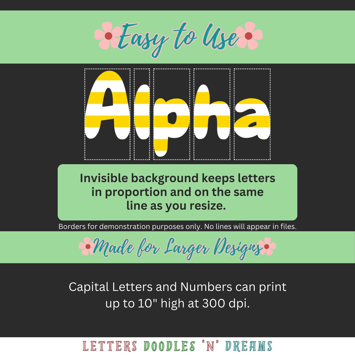 Checkers & Stars Digital Alphabet Set, Printable PNG Alpha Pack Design ...