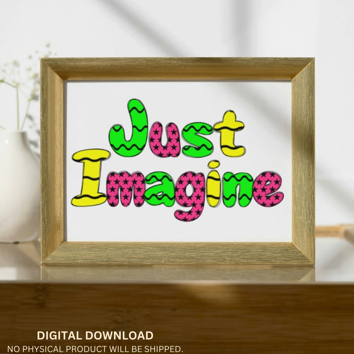 Stars & Streamers Digital Alphabet Set, Printable PNG Alpha Pack Design ...