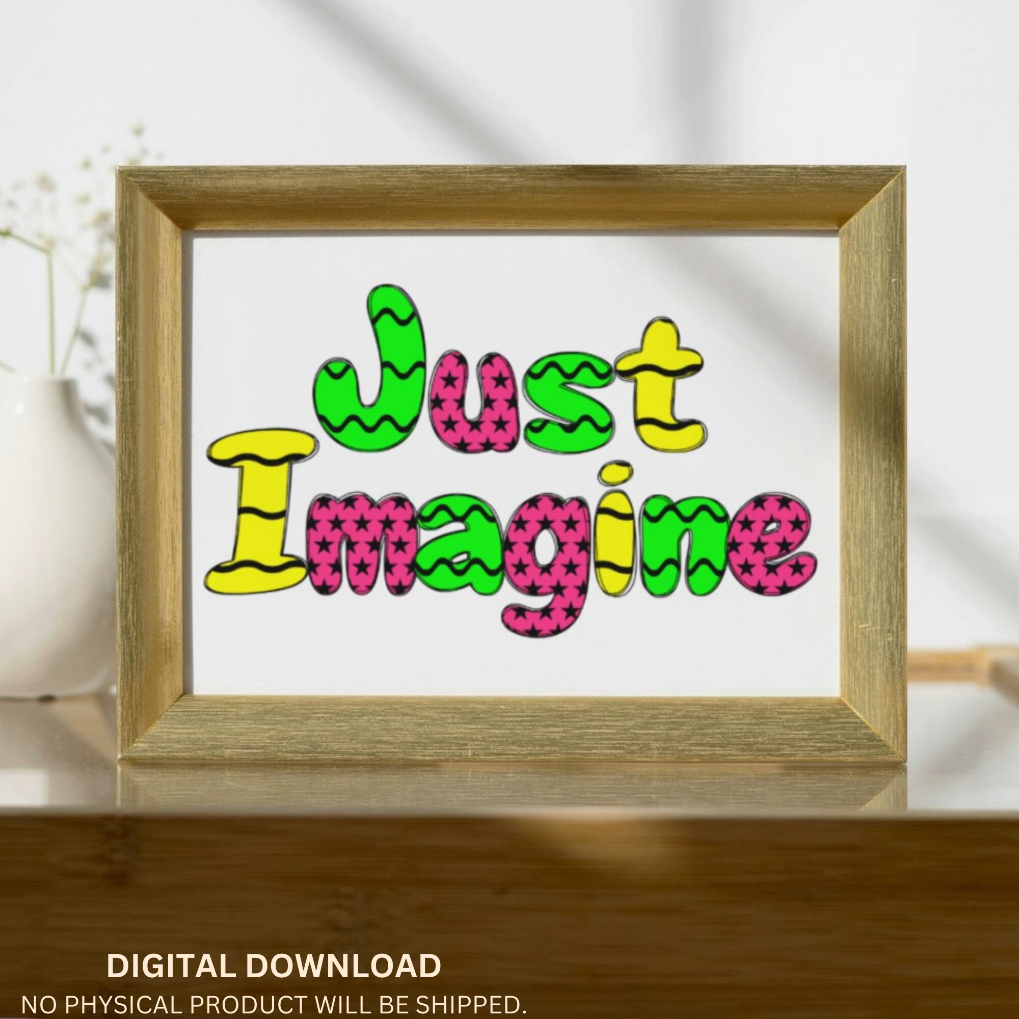 Stars & Streamers Digital Alphabet Set, Printable PNG Alpha Pack Design ...