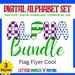 Paint Spill Digital Alphabet Set, Printable PNG Alpha Pack Design ...