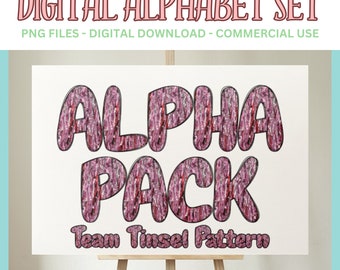 Sprinkles Digital Alphabet Set, Printable PNG Alpha Pack Design, Doodle ...