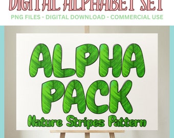 Pink Bricks Digital Alphabet Set, Printable PNG Alpha Pack Design ...