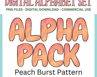 Daisies Digital Alphabet Set, Printable PNG Alpha Pack Design, Doodle ...