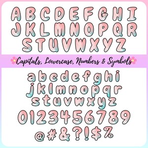 Abstract Pastel Digital Alphabet Set, Printable PNG Alpha Pack Design ...