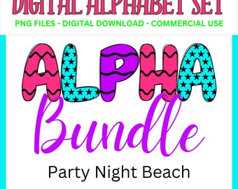 Boho Tassels Digital Alphabet Set, Printable PNG Alpha Pack Design ...