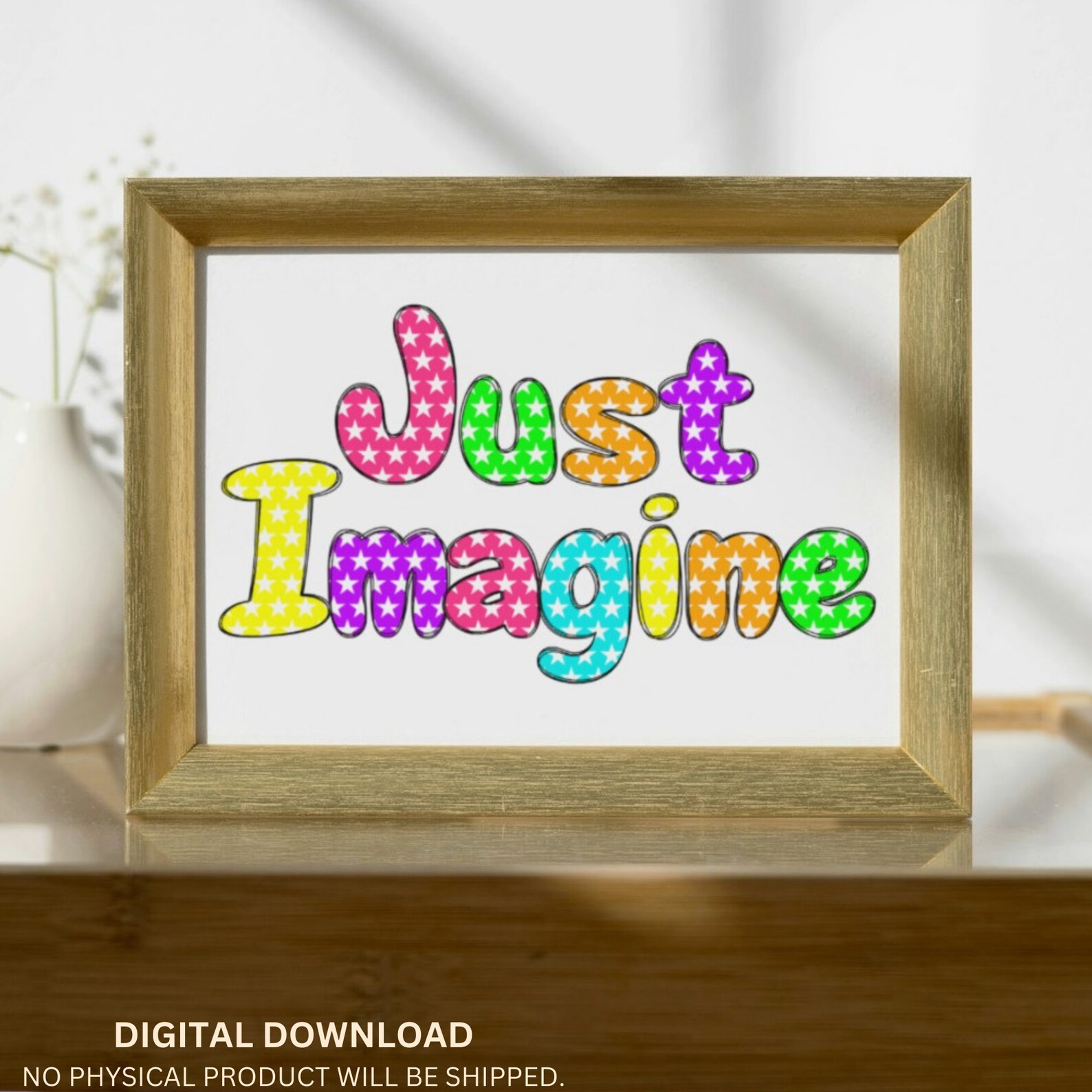 Bright Stars Digital Alphabet Set, Printable PNG Alpha Pack Design ...