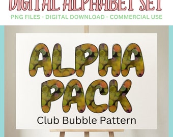 Paint Spill Digital Alphabet Set, Printable PNG Alpha Pack Design ...