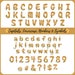 Gold Stripe Digital Alphabet Set, Printable PNG Alpha Pack Design ...
