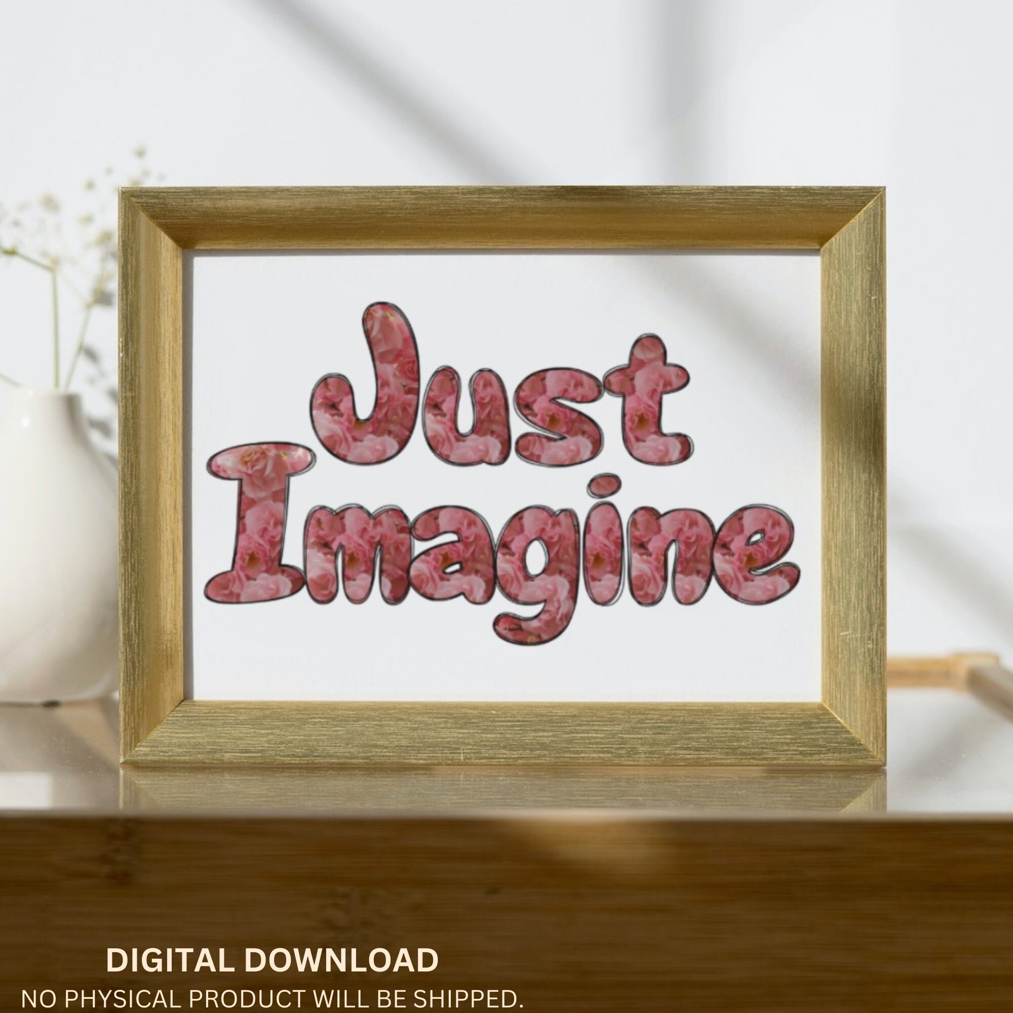 Pink Rose Digital Alphabet Set, Printable PNG Alpha Pack Design, Doodle ...