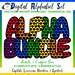 Paint Spill Digital Alphabet Set, Printable PNG Alpha Pack Design ...