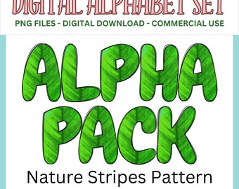 Boho Tassels Digital Alphabet Set, Printable PNG Alpha Pack Design ...