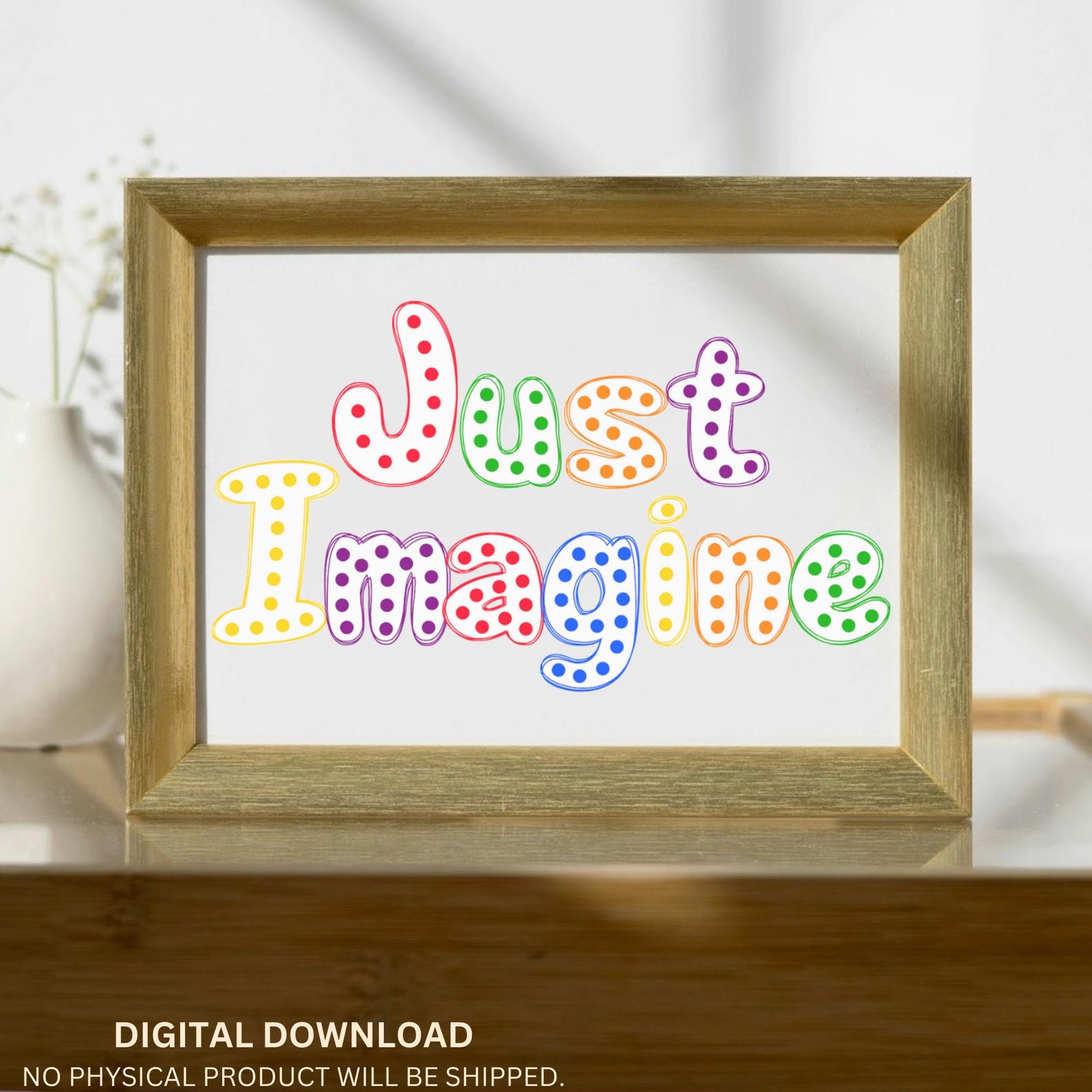 Rainbow Marquee Dots Digital Alphabet Set, Printable PNG Font Alpha ...