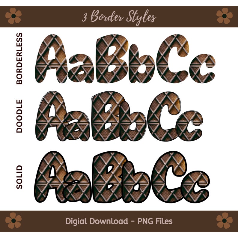 Window Lattice Digital Alphabet Set, Printable PNG Alpha Pack Design ...