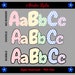 Rainbow Crosshatch Digital Alphabet Set, Printable PNG Alpha Pack ...