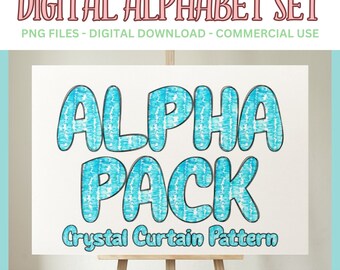 Lime Green Tie-dye Digital Alphabet Set, Printable PNG Alpha Pack ...