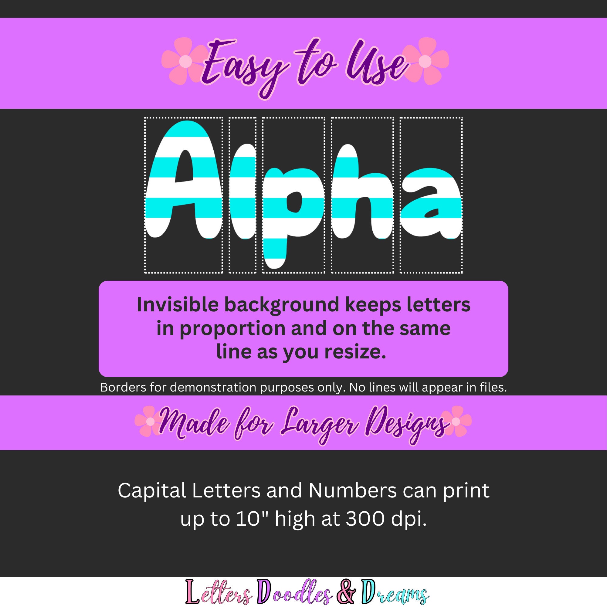 Blue Polka Dot Digital Alphabet Set, Printable PNG Alpha Pack Design ...