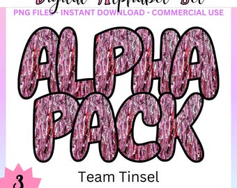 Flower & Feathers Digital Alphabet Set, Printable PNG Alpha Pack Design ...