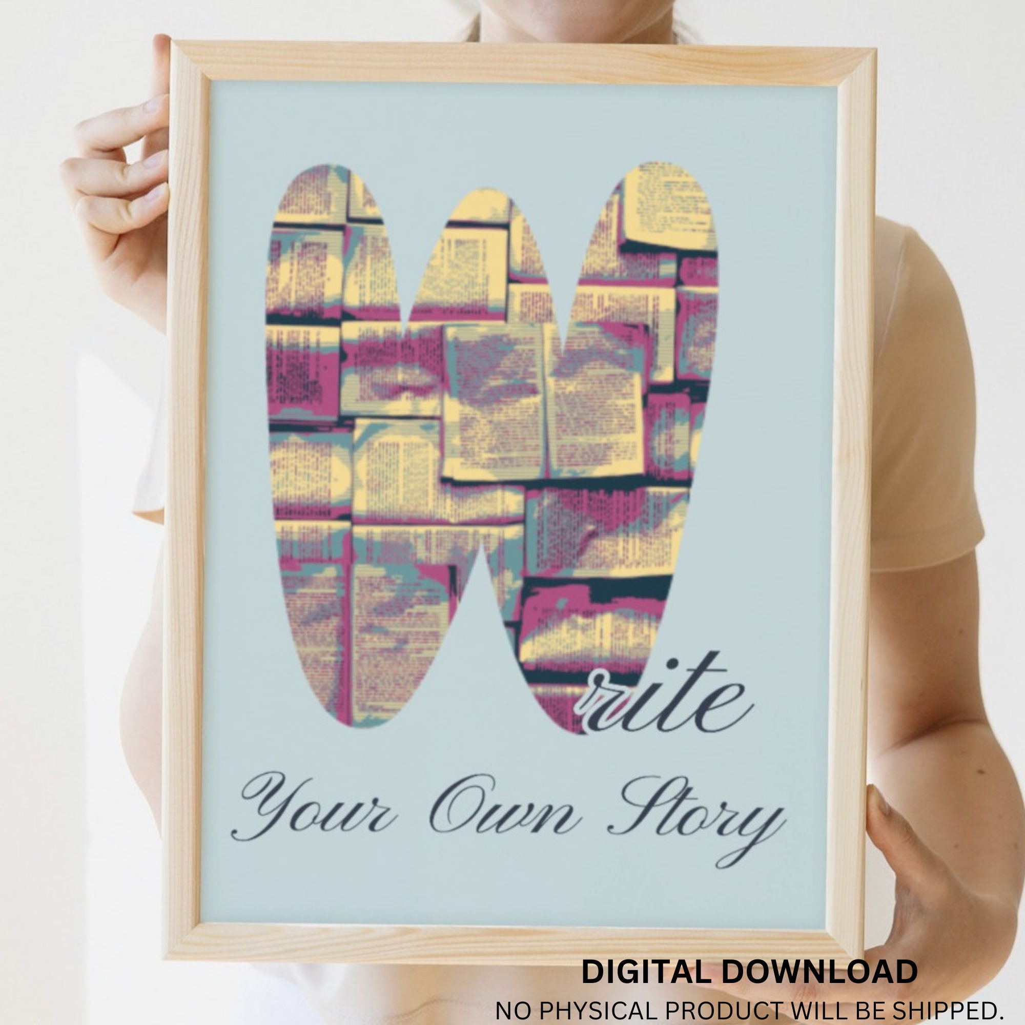 Book Themed Digital Alphabet Set, Printable PNG Alpha Pack Design ...