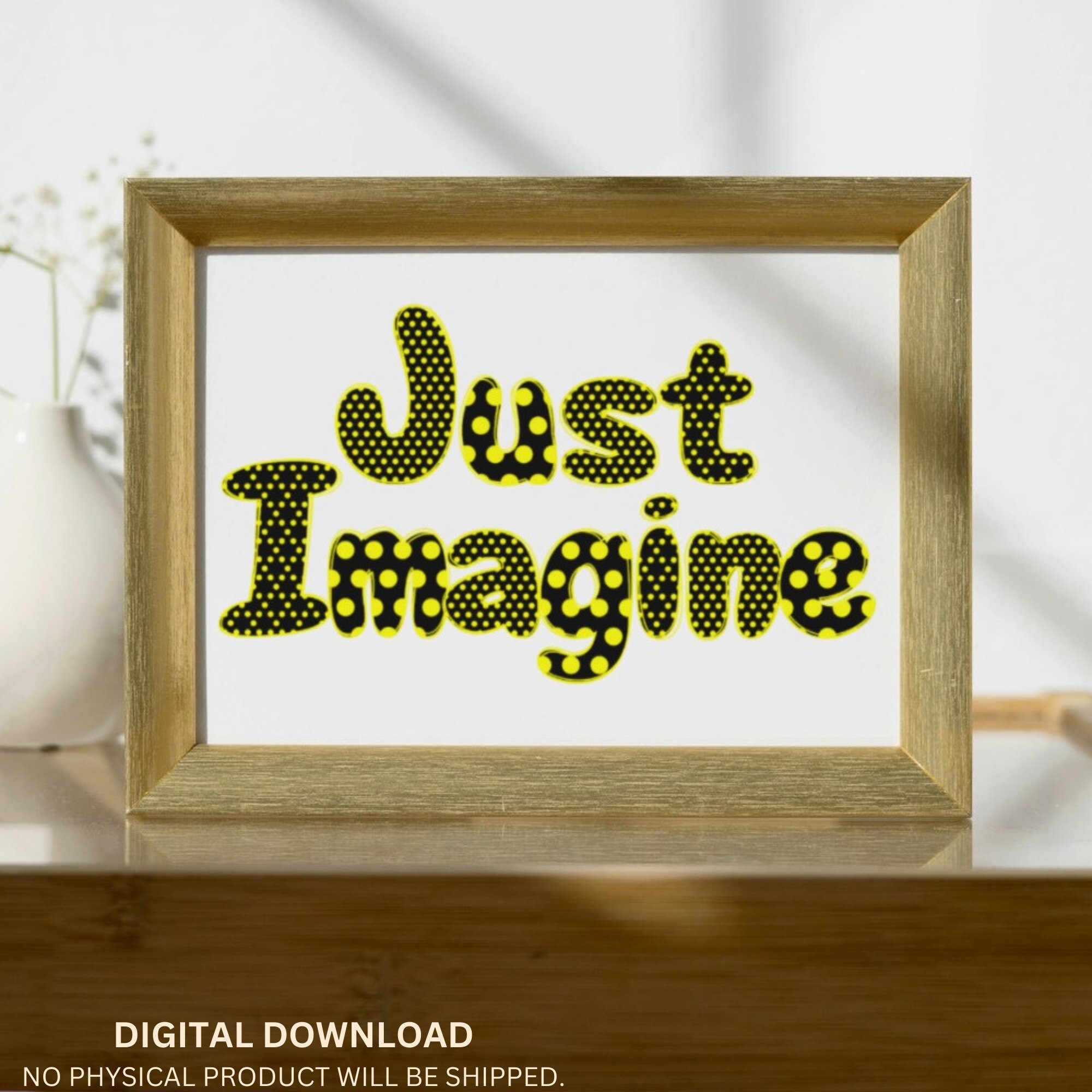 Yellow Polka Dots Digital Alphabet Set, Printable PNG Alpha Pack Design ...