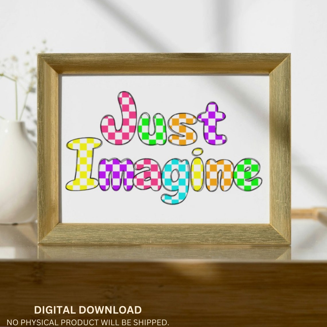 Bright Checkers Digital Alphabet Set, Printable PNG Alpha Pack Design ...