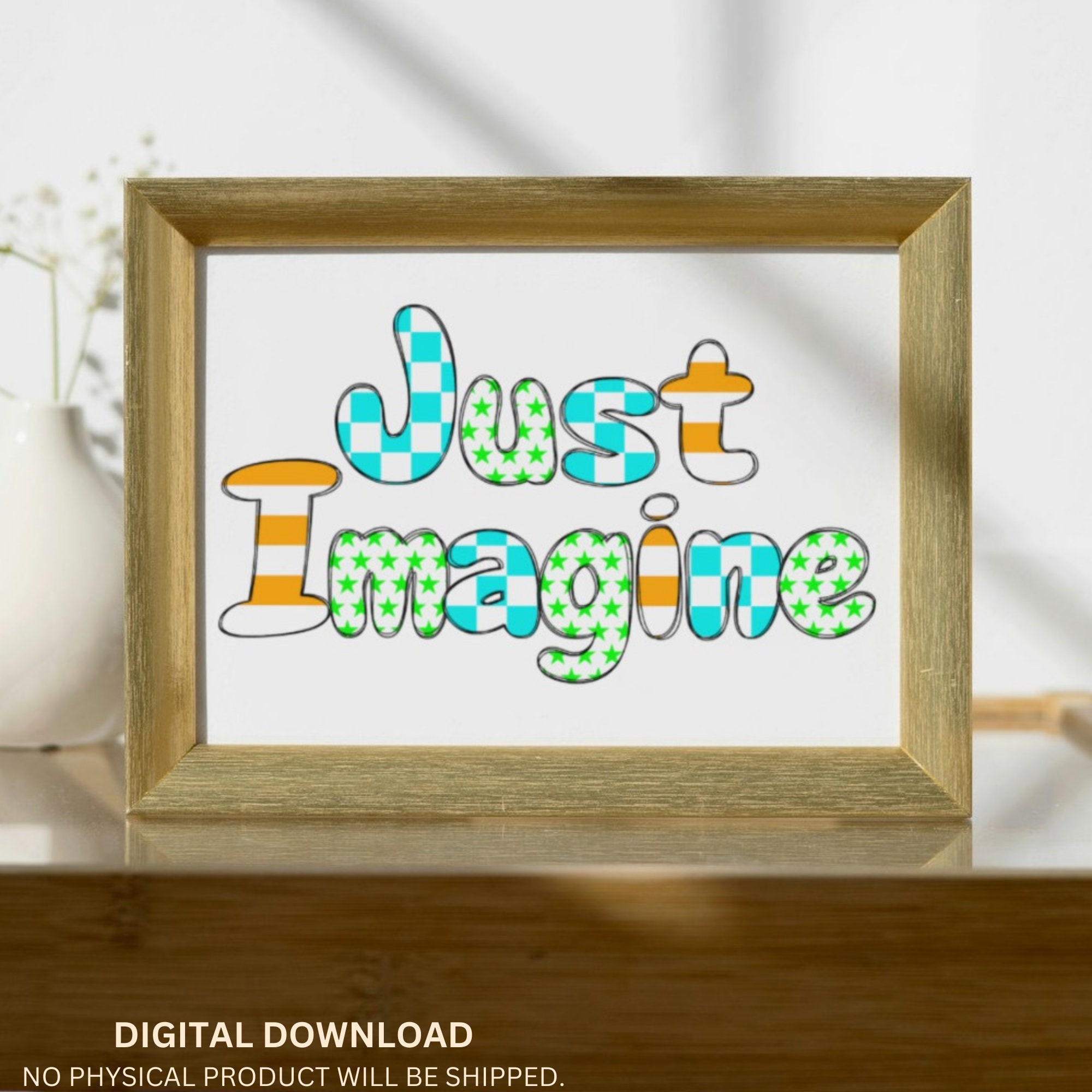 Checkers & Stars Digital Alphabet Set, Printable PNG Alpha Pack Design ...