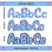 Confetti Digital Alphabet Set, Printable PNG Alpha Pack Design, Doodle ...