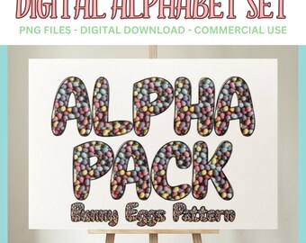 Abstract Light Digital Alphabet Set, Printable PNG Alpha Pack Design ...