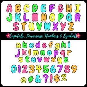 Bright Mini Polka Digital Alphabet Set, Printable PNG Alpha Pack Design ...