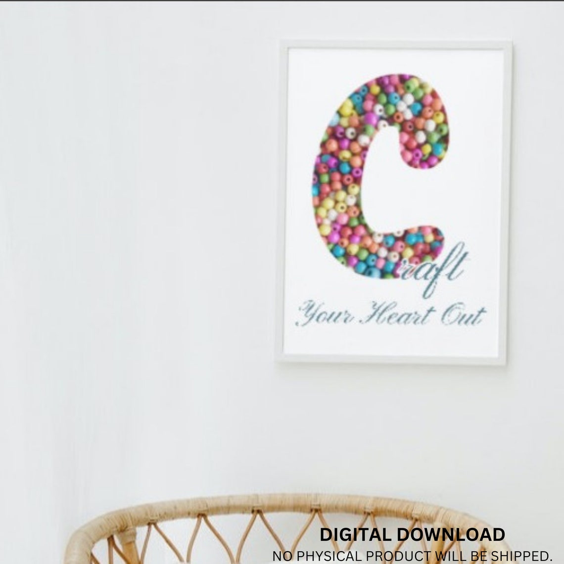 Rainbow Beads Digital Alphabet Set, Printable PNG Alpha Pack Design ...