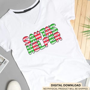 Christmas Polka Dot Stripe Digital Alphabet Set, Printable PNG Font ...