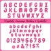 Pink Bricks Digital Alphabet Set, Printable PNG Alpha Pack Design ...