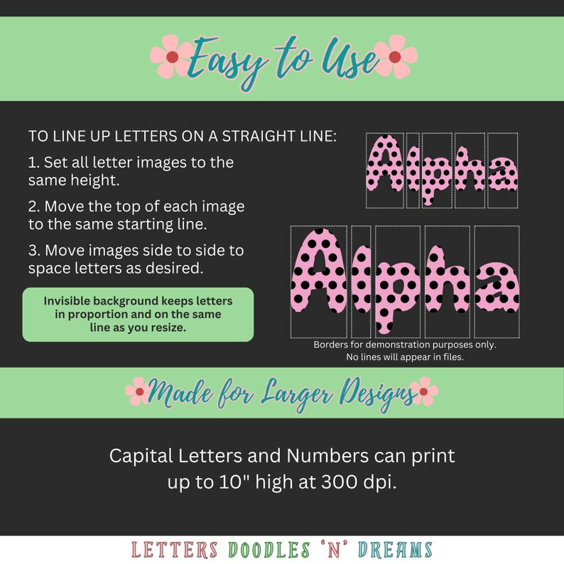 Sunflower Digital Alphabet Set, Printable PNG Alpha Pack Design, Doodle ...