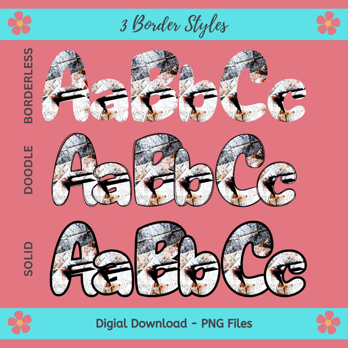 Travel Maps Digital Alphabet Set, Printable PNG Alpha Pack Design ...
