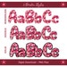 Pink Frosting Digital Alphabet Set, Printable PNG Alpha Pack Design ...