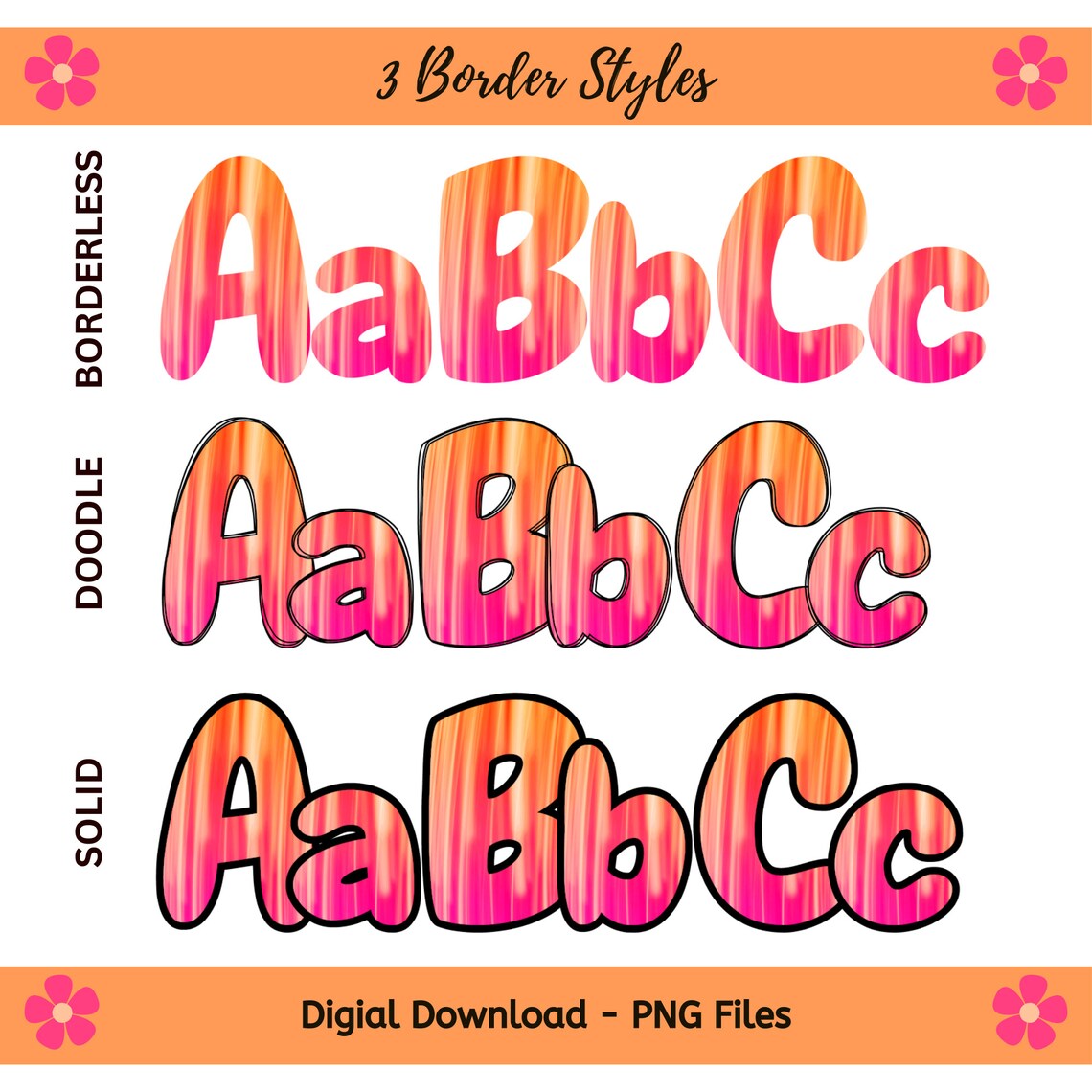 Overflowing Liquid Digital Alphabet Set, Printable PNG Alpha Pack ...