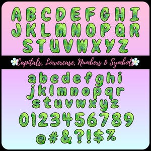 Lime Green Tie-dye Digital Alphabet Set, Printable PNG Alpha Pack ...