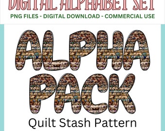 Green Money Digital Alphabet Set, Printable PNG Alpha Pack Design ...