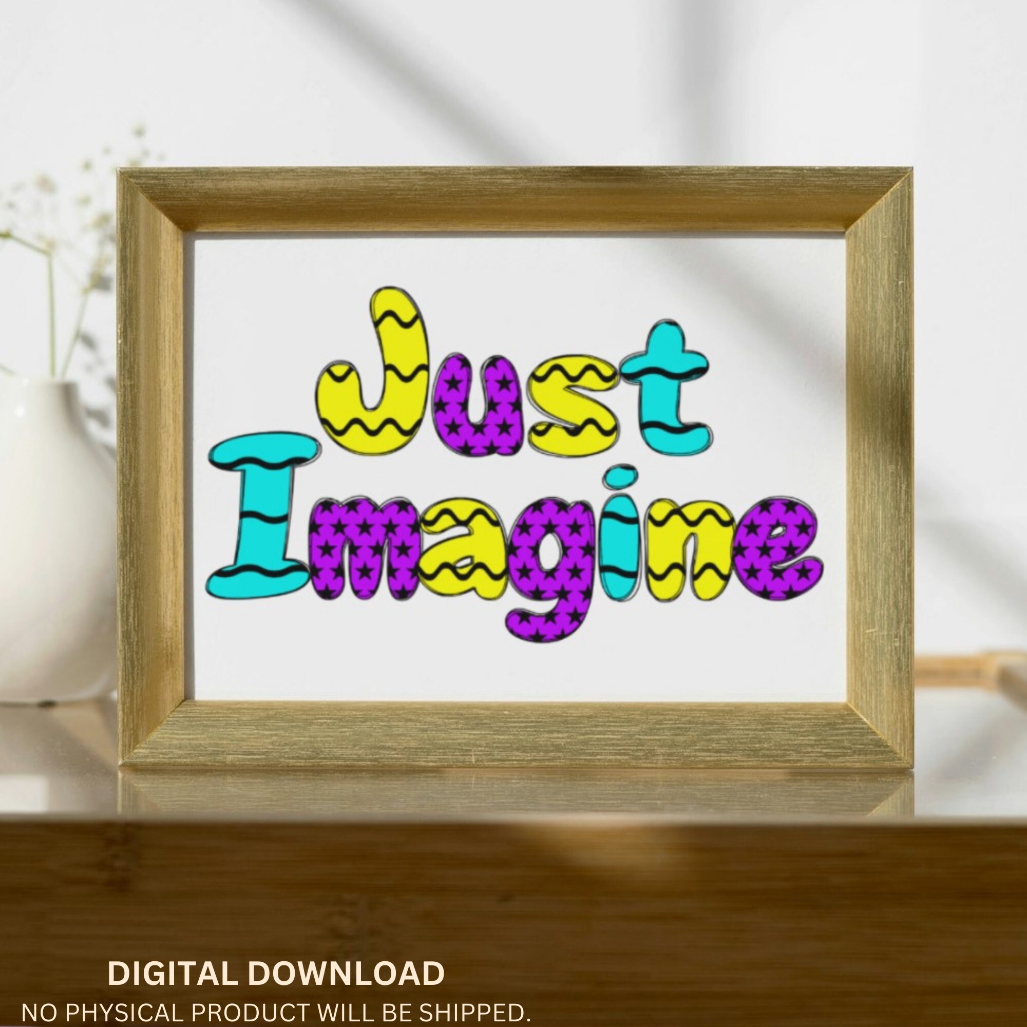 Stars & Streamers Digital Alphabet Set, Printable PNG Alpha Pack Design ...