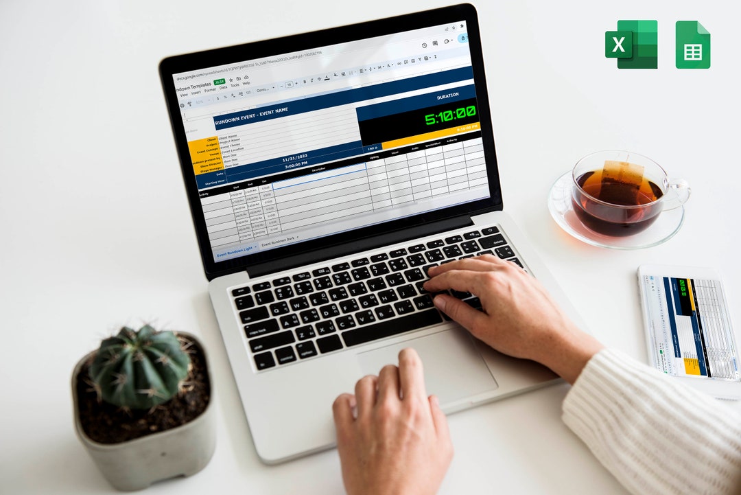 Event Rundown Sheet Templates - Etsy