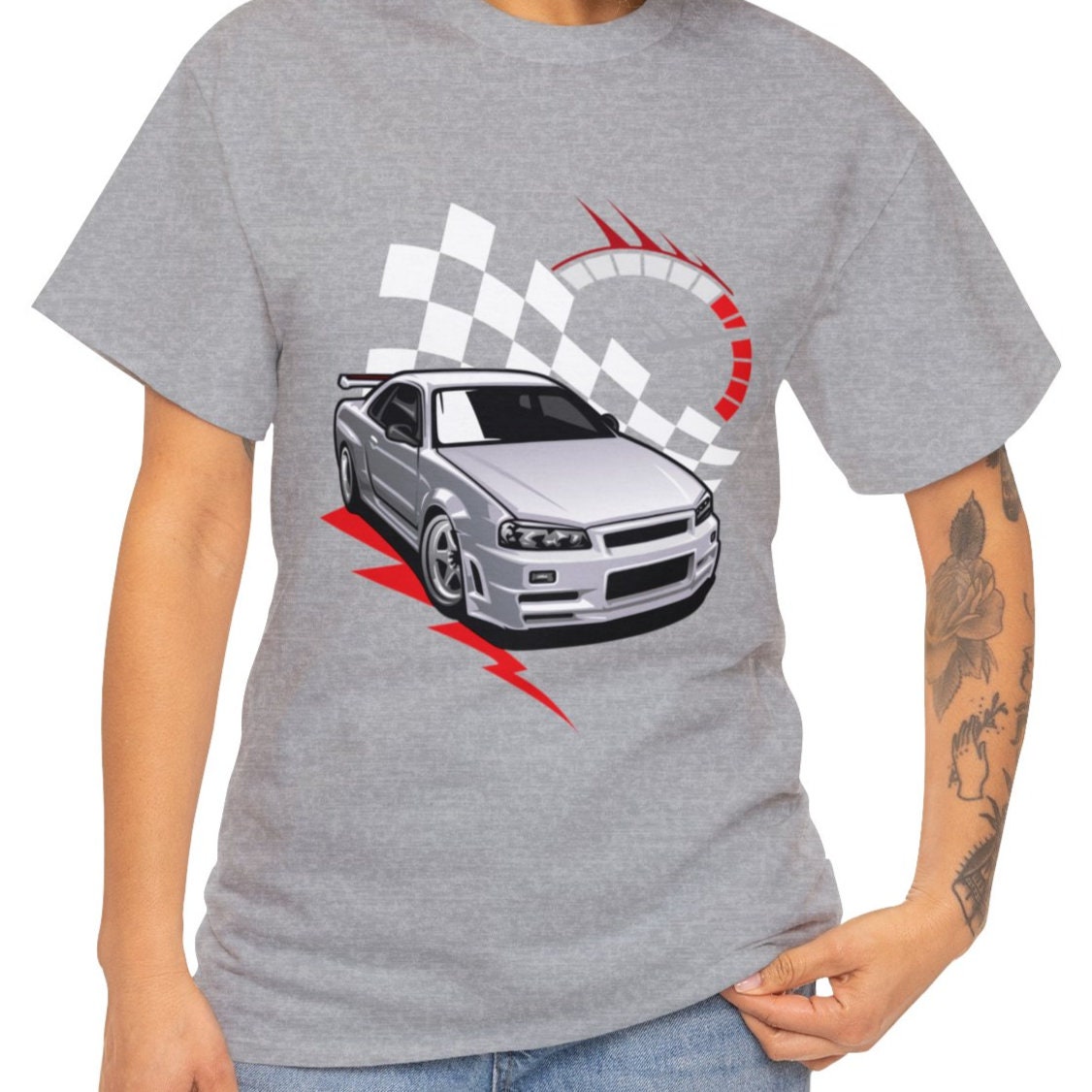Nissan Gtr R34 Tshirt, R34 Skyline, Paul Walker, Car Enthusiast Tshirt ...