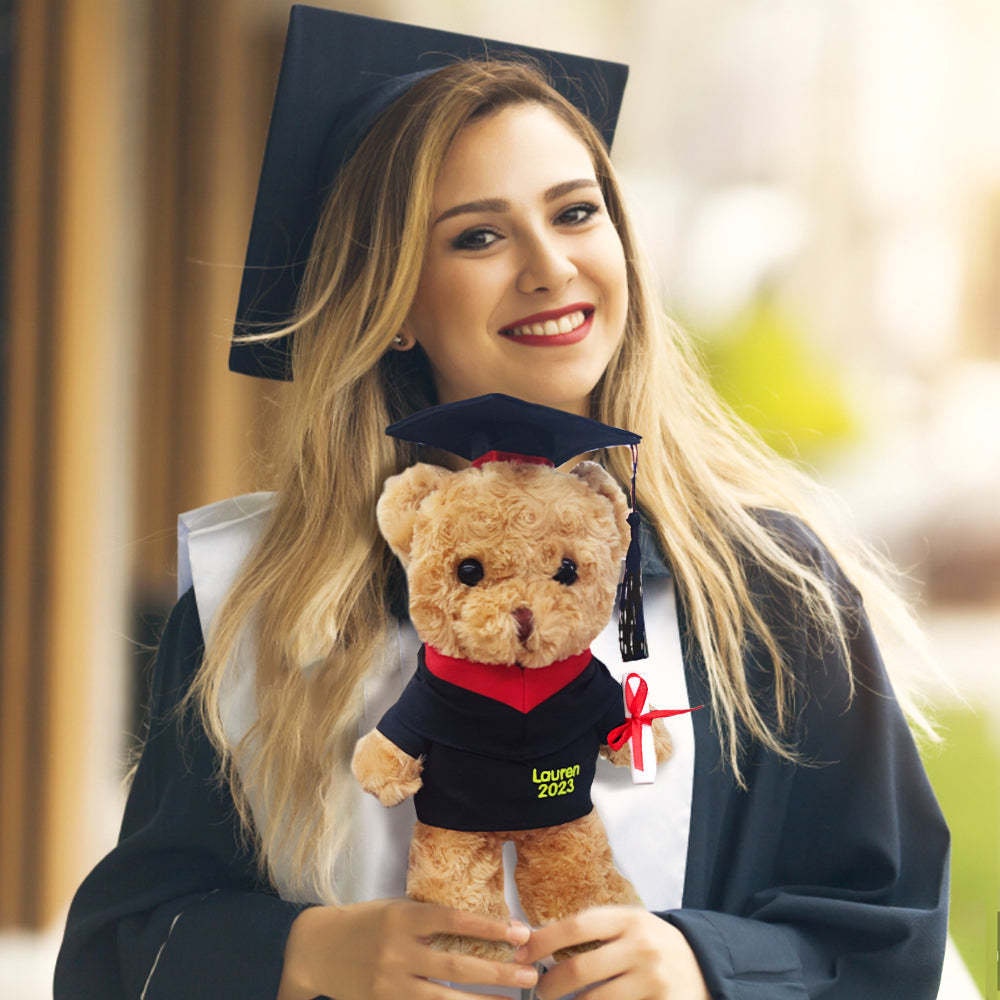 Custom and Personalized Graduation Bear Plush Stuffed Animal Bear for ...