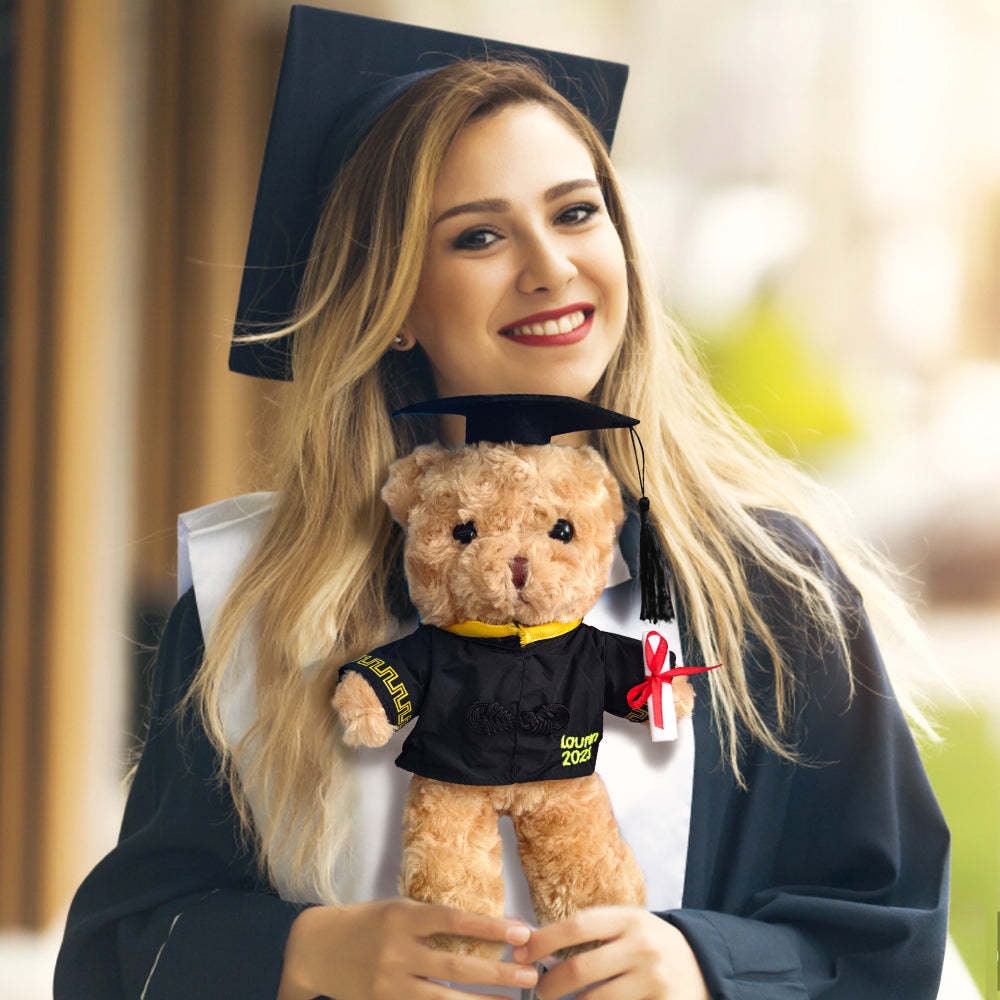 Custom and Personalized Graduation Bear Plush Stuffed Animal Bear for ...