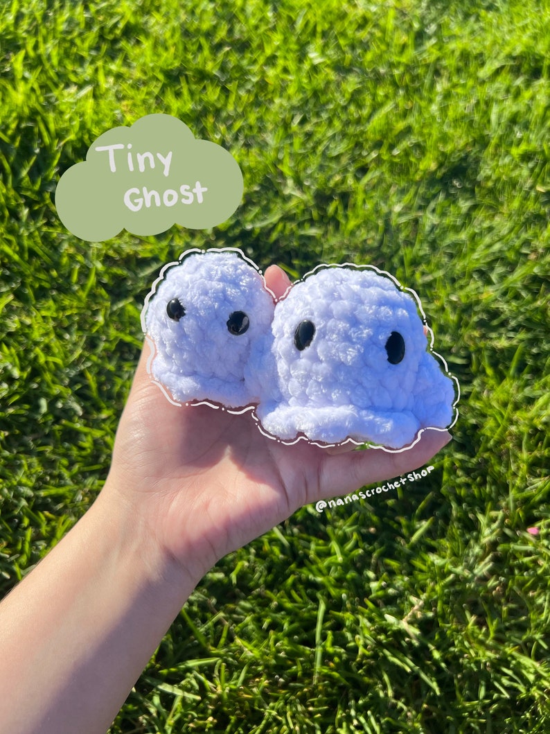 Tiny Ghosts Crochet Plushie - Etsy