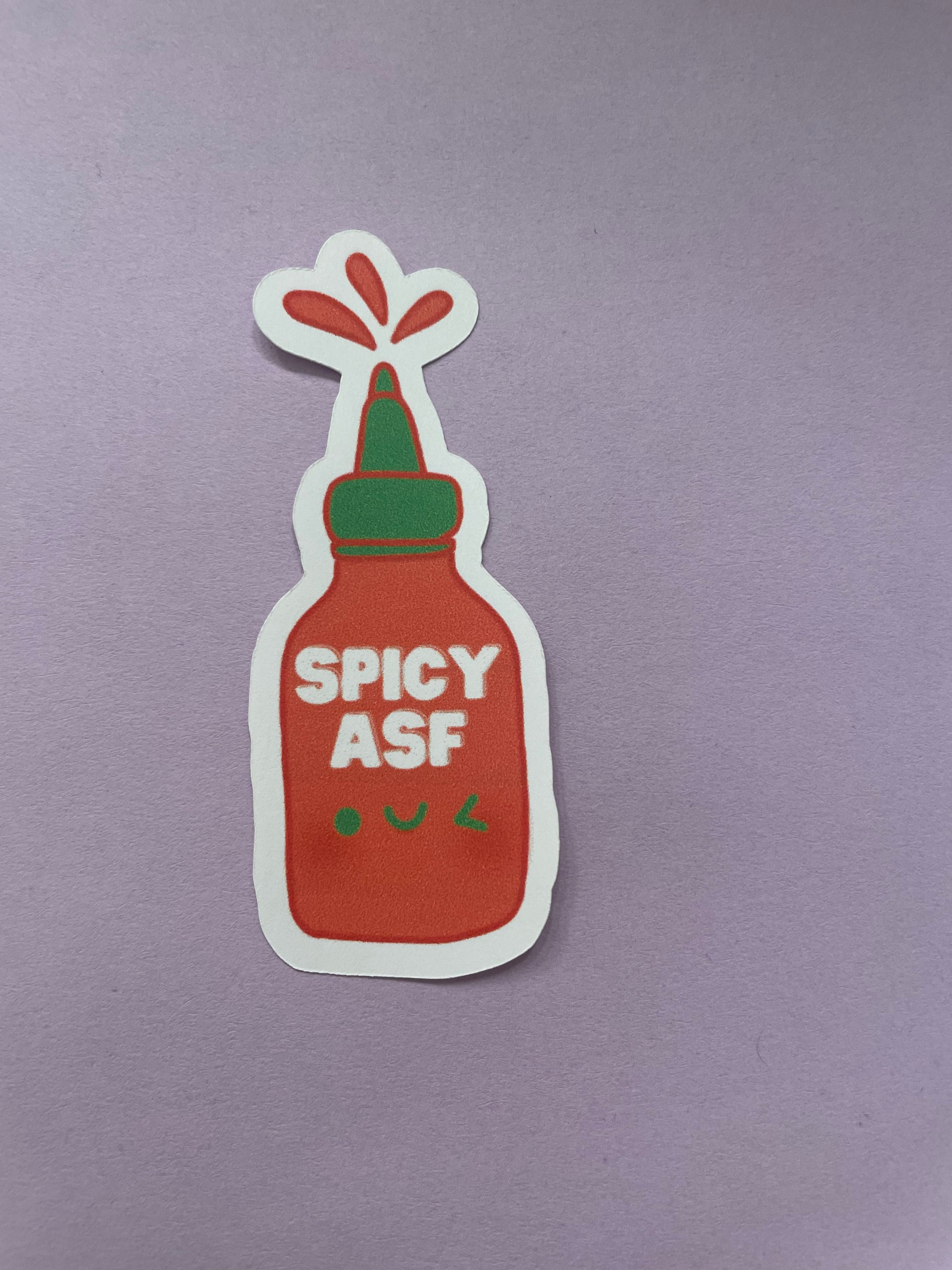 Spicy Asf Hot Sauce Sticker - Etsy