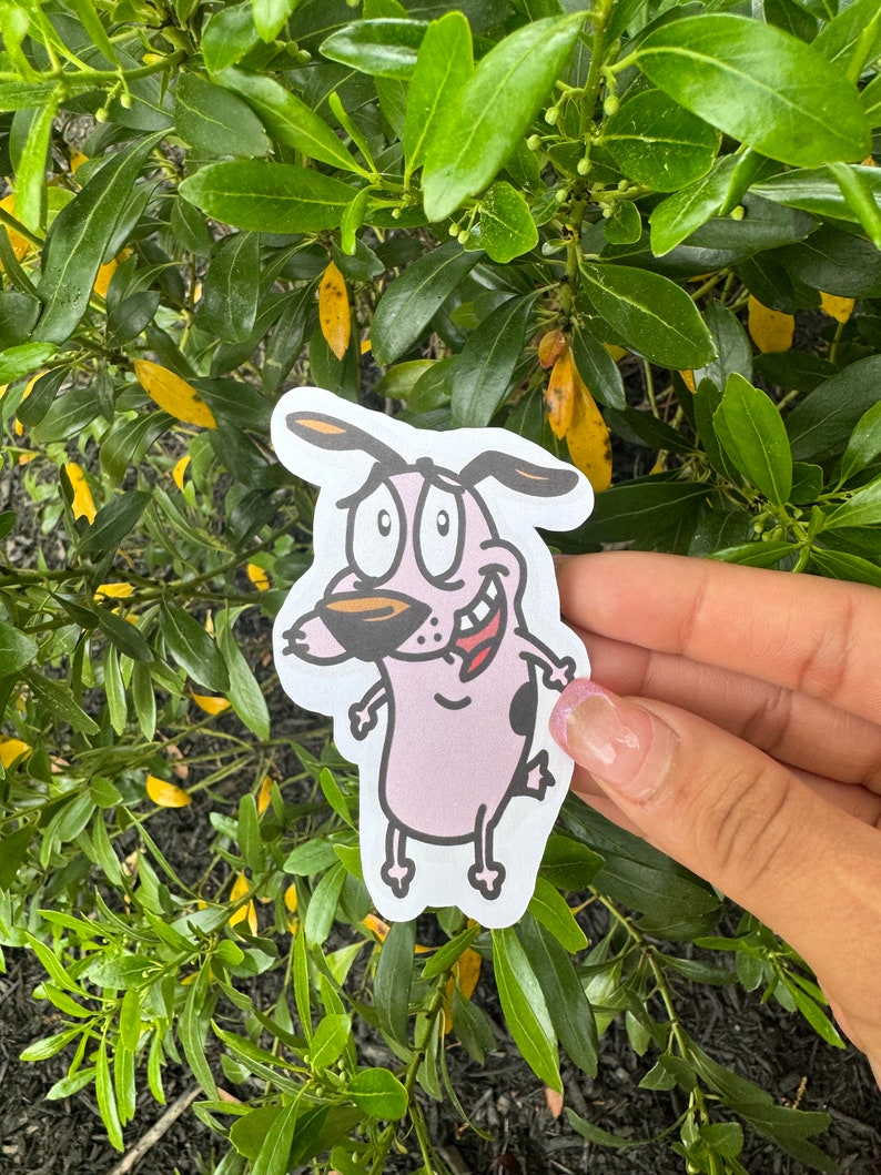 Courage the Cowardly Dog Sticker - Etsy