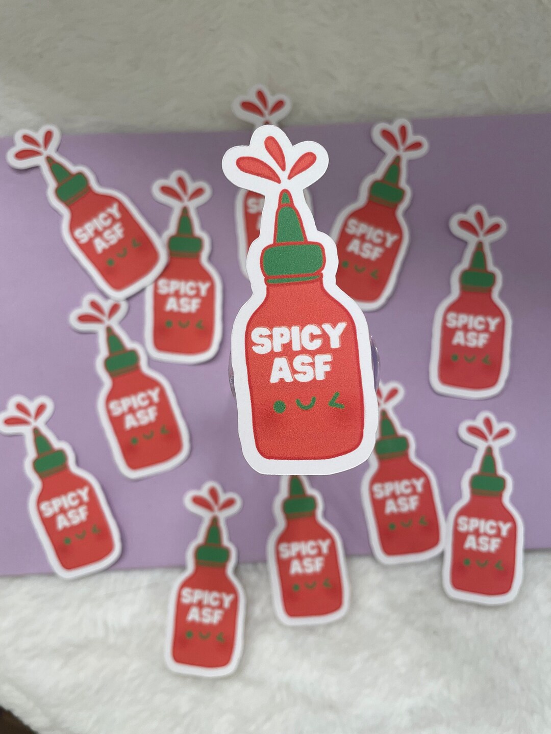 Spicy Asf Hot Sauce Sticker - Etsy