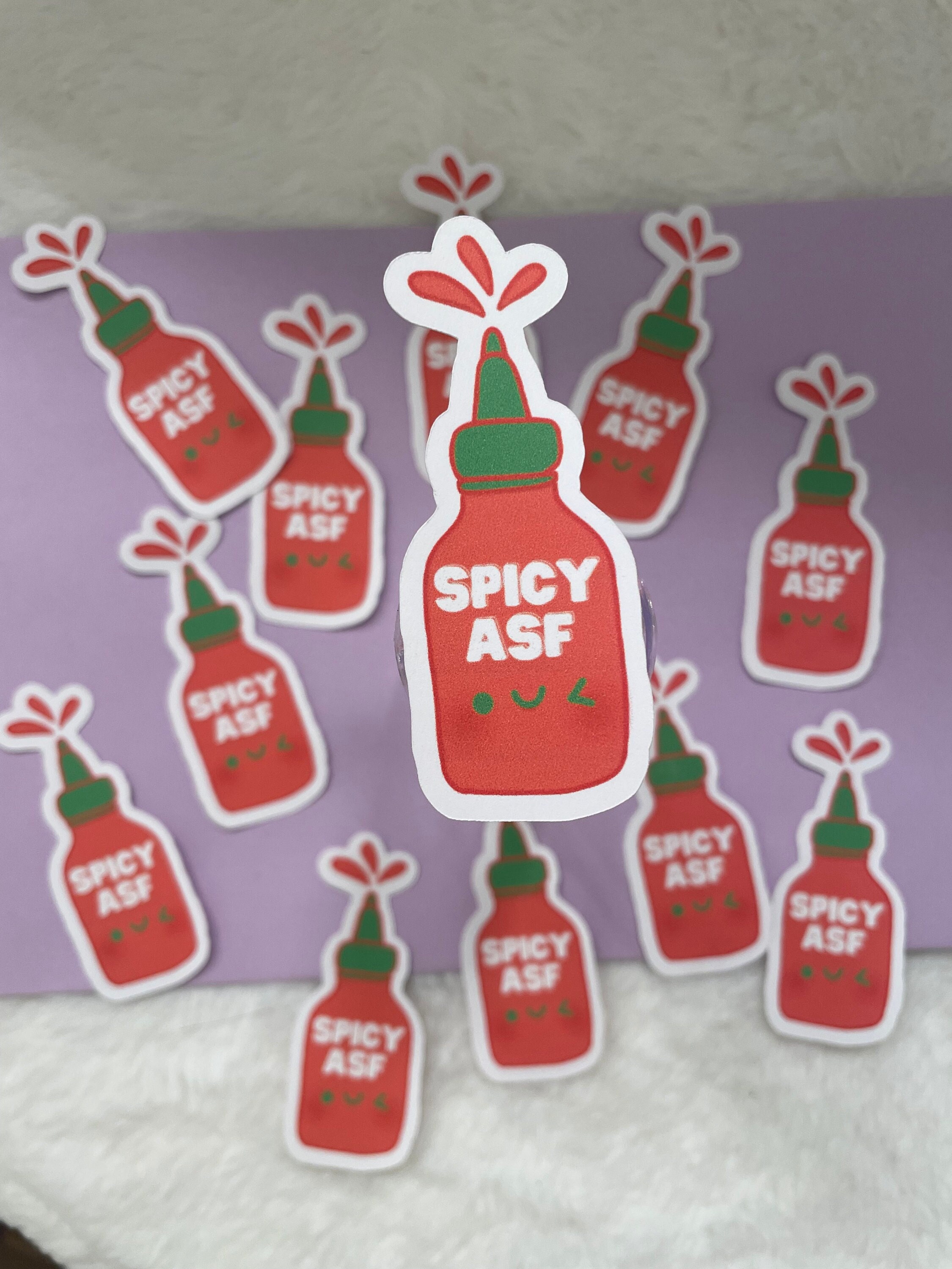 Spicy Asf Hot Sauce Sticker - Etsy