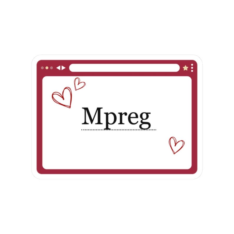 Mpreg Stickers, AO3 Style - Omegaverse Alpha/omega, Fanfiction Inspired ...